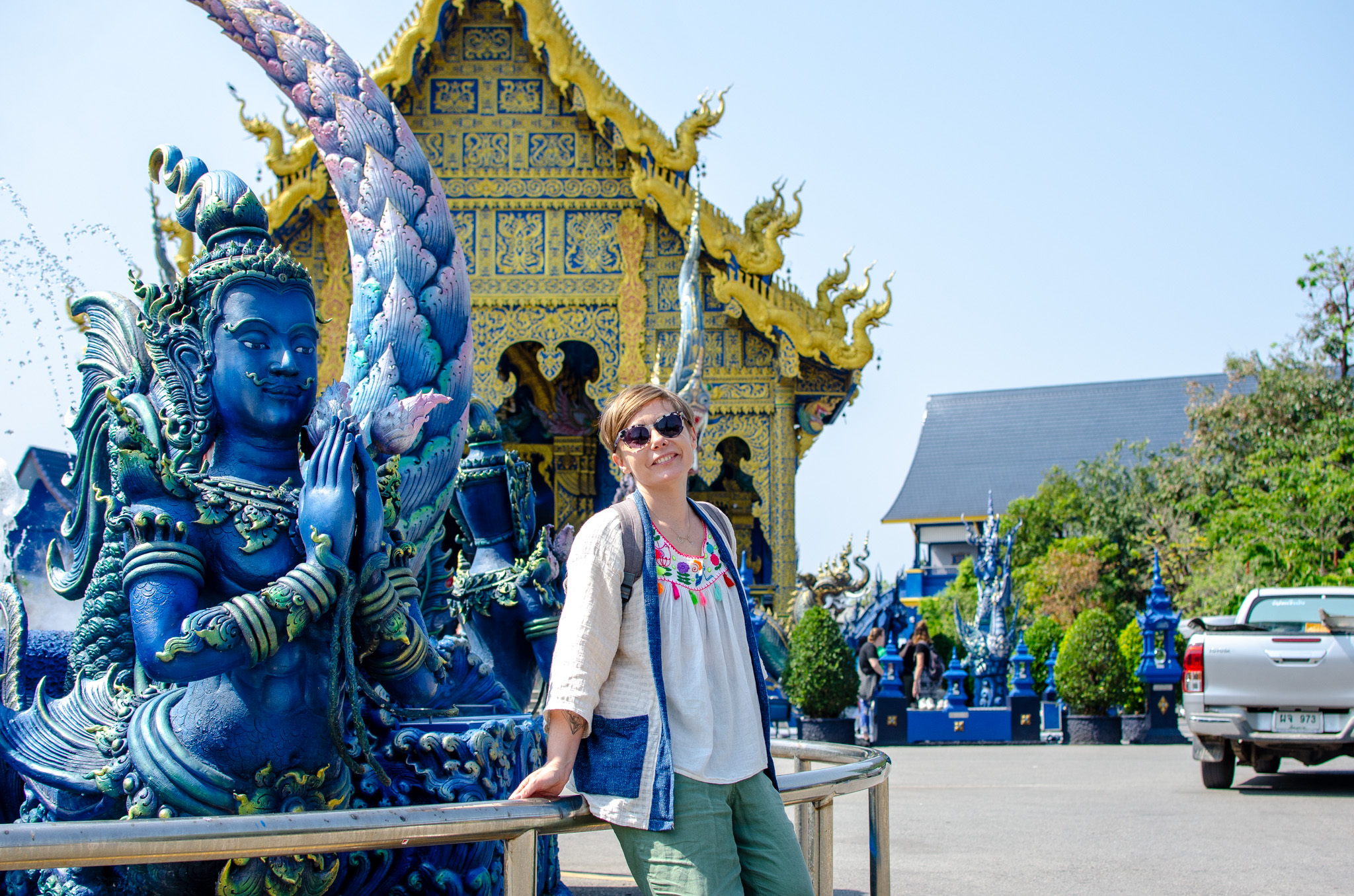 A guide to Blue Temple in Chiang Rai - Wat Rong Suea Ten | The Blond ...